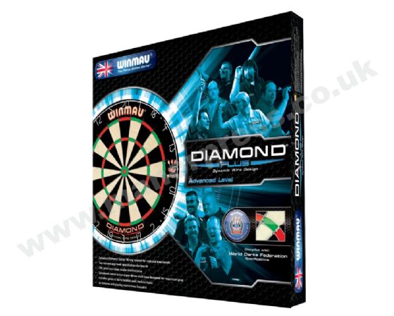 WINMAU DIAMOND PLUS DART BOARD FROM MANOR PRESS SHEFFIELD